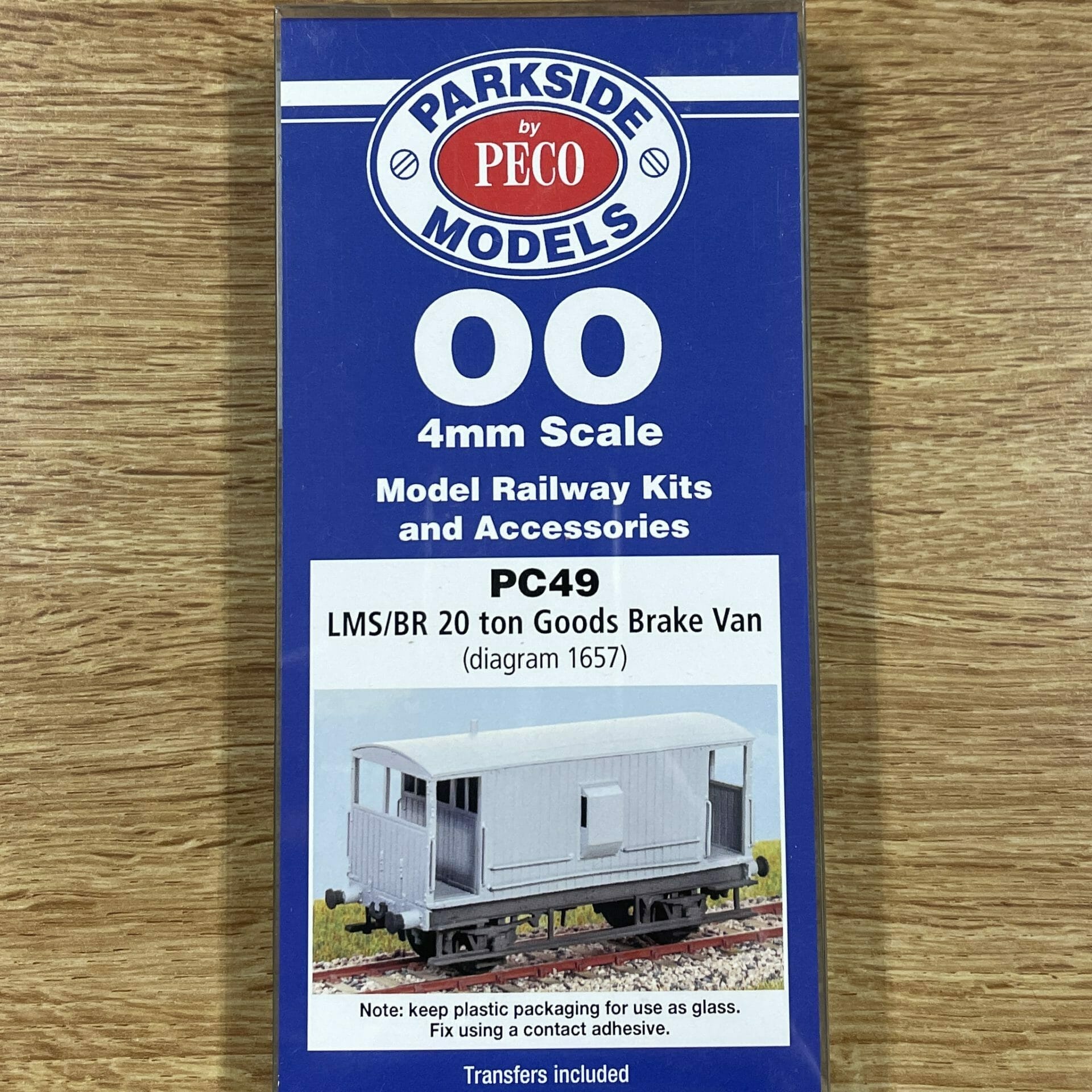 Parkside Models PC49 – LMS/BR 20 Ton Brake Van – 00 Gauge Kit - South ...