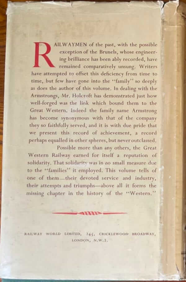 The Armstrongs of the Great Western – Their Times, Surroundings ...